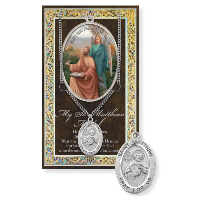 St. Matthew Picture Folder w/Medal – The Paschal Lamb