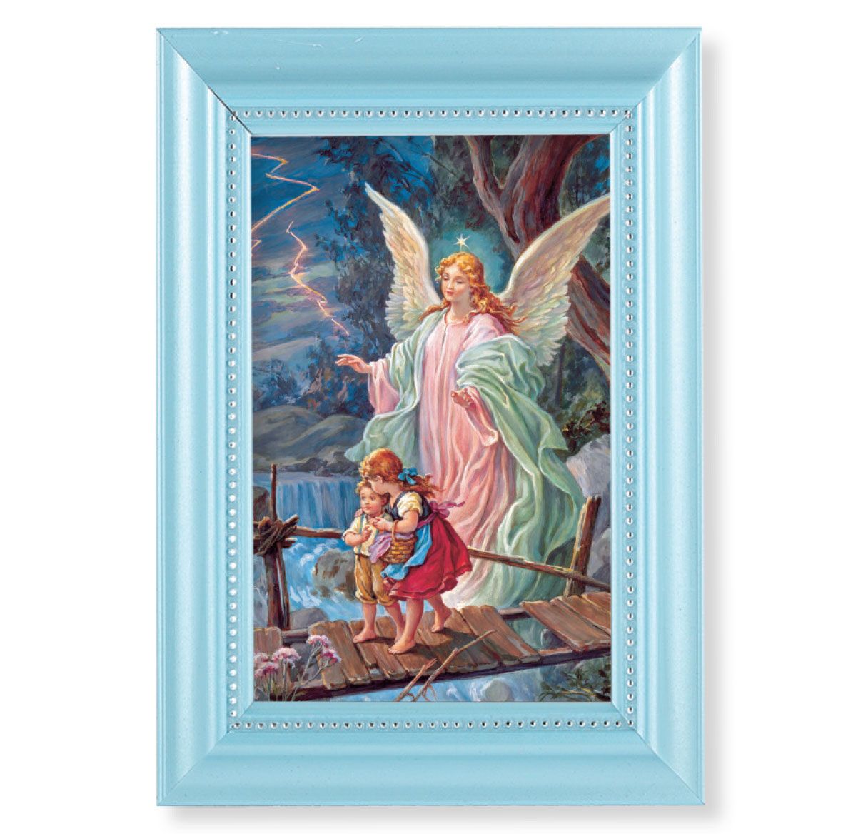 Guardian Angel Blue Frame – The Paschal Lamb