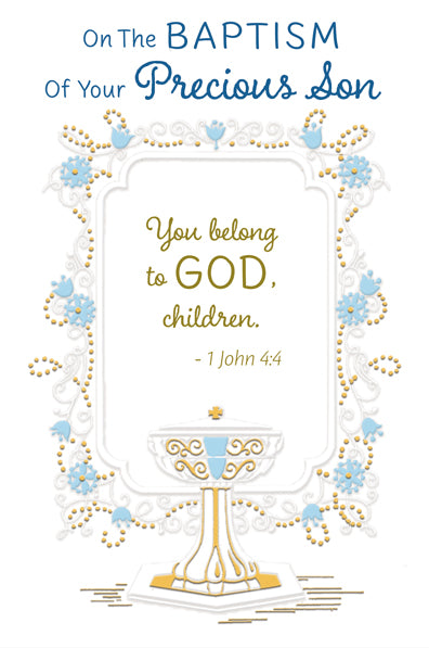 Son Baptism Card – The Paschal Lamb