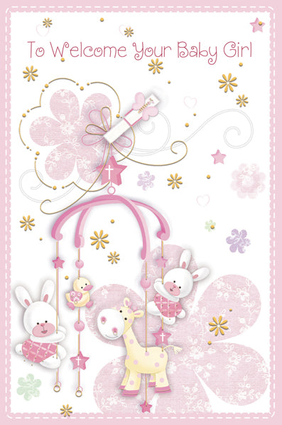 Birth Congratulations Girl Card – The Paschal Lamb