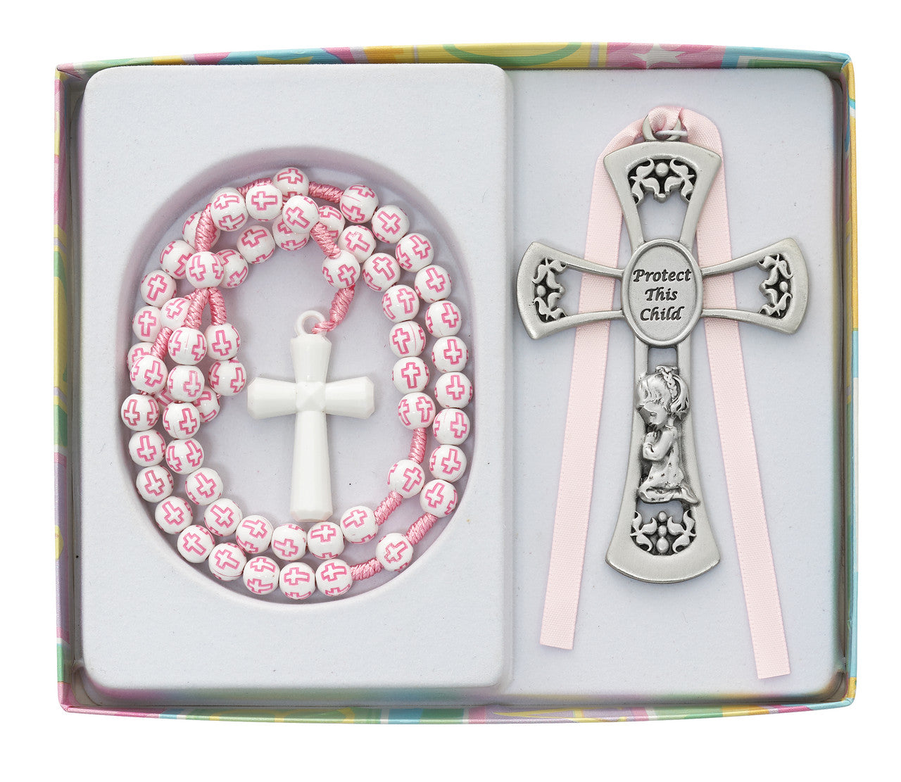 Pink Cross Sterling Silver & Pink Cross Rosary Combo – The Paschal Lamb