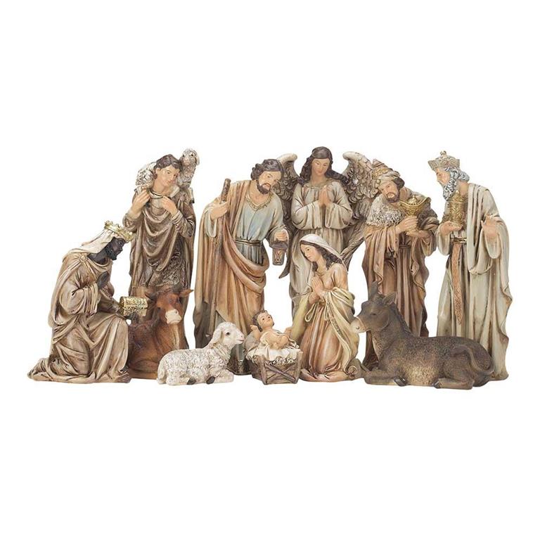 12" 11-piece Nativity Set – The Paschal Lamb