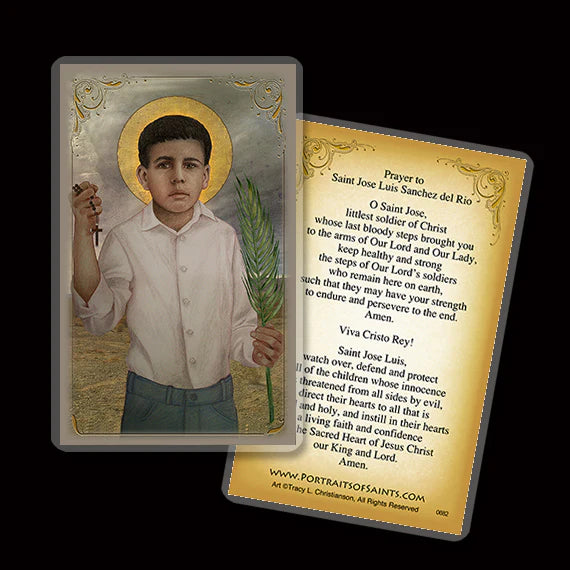 St. José Luis Sánchez del Río Holy Card (B) – The Paschal Lamb