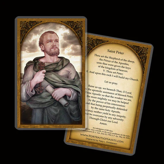St. Peter the Apostle Holy Card – The Paschal Lamb