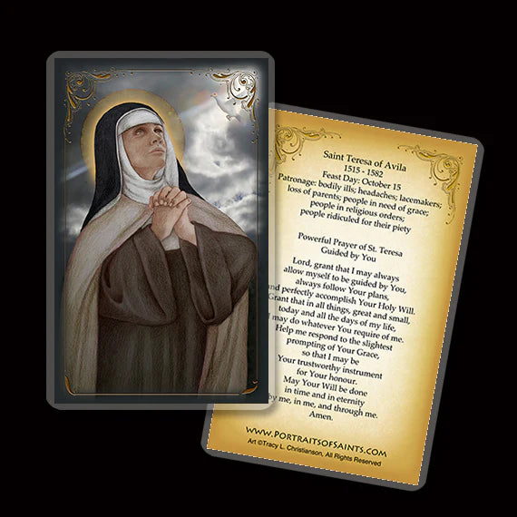 Teresa of Avila Holy Card (B) – The Paschal Lamb