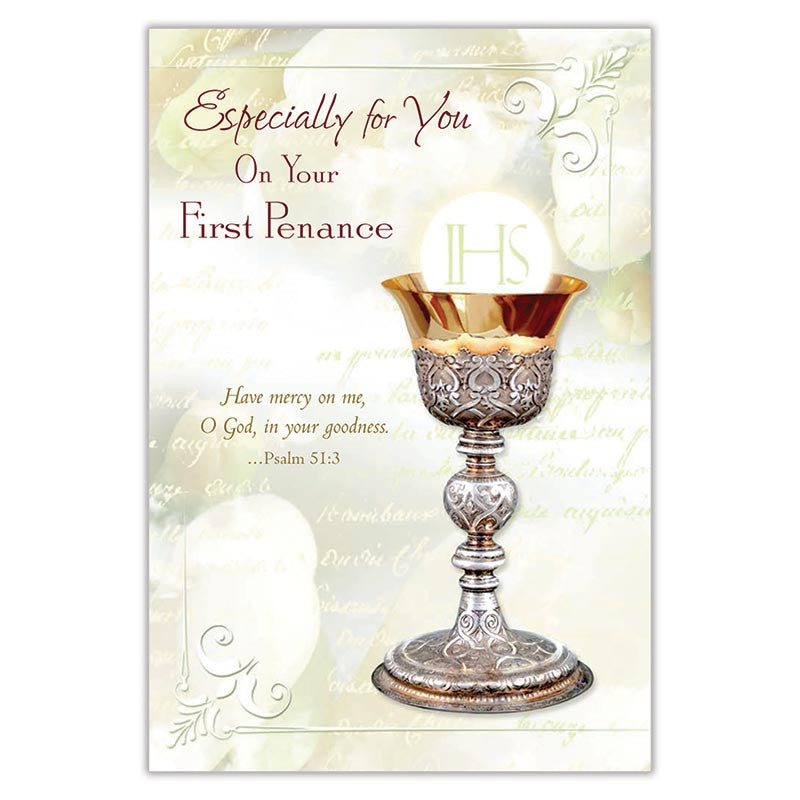 First Penance Card – The Paschal Lamb