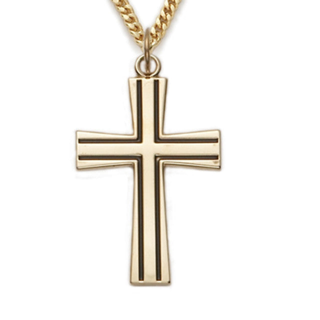 Gold over Sterling Silver with black epoxy – The Paschal Lamb