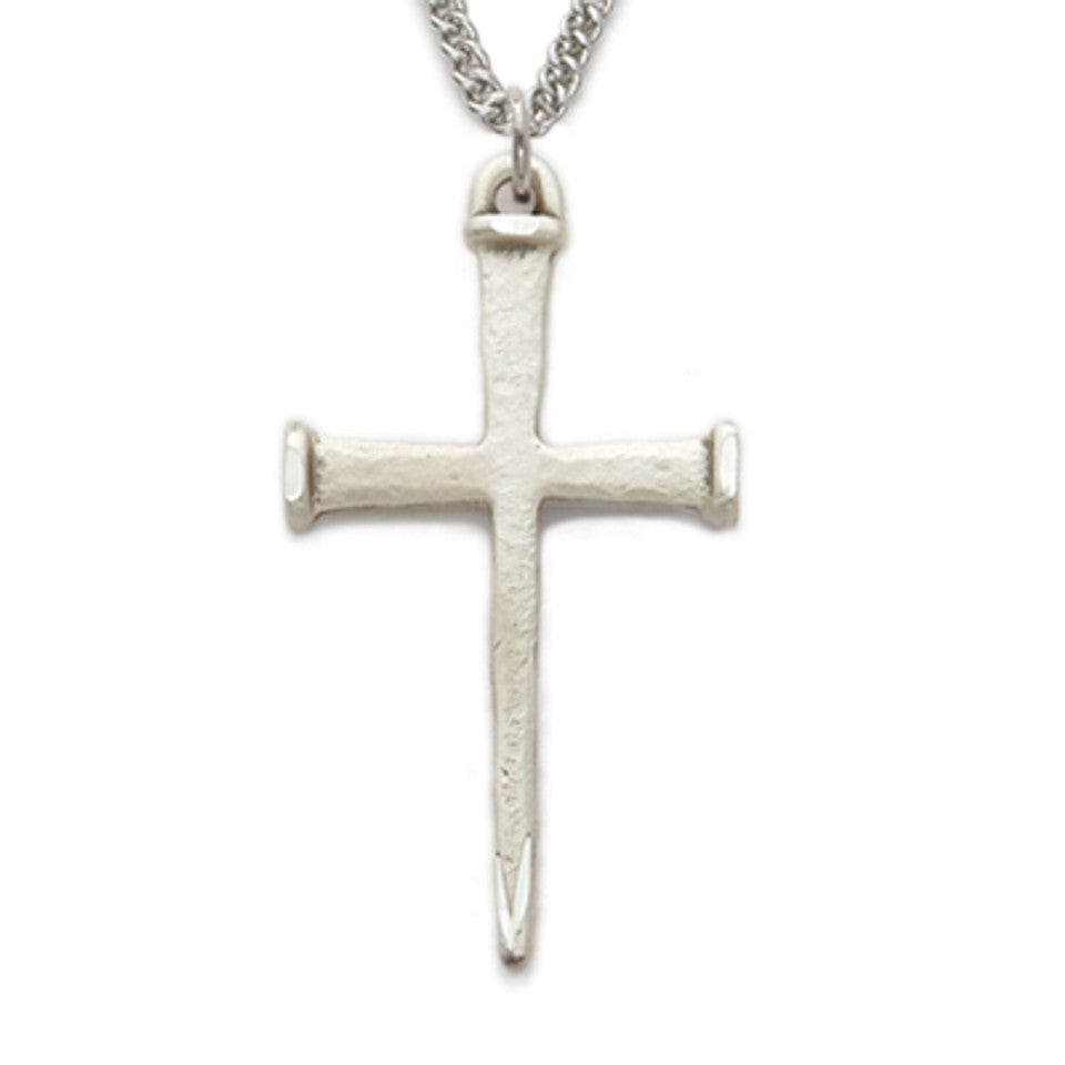 Sterling Silver Nail Cross – The Paschal Lamb