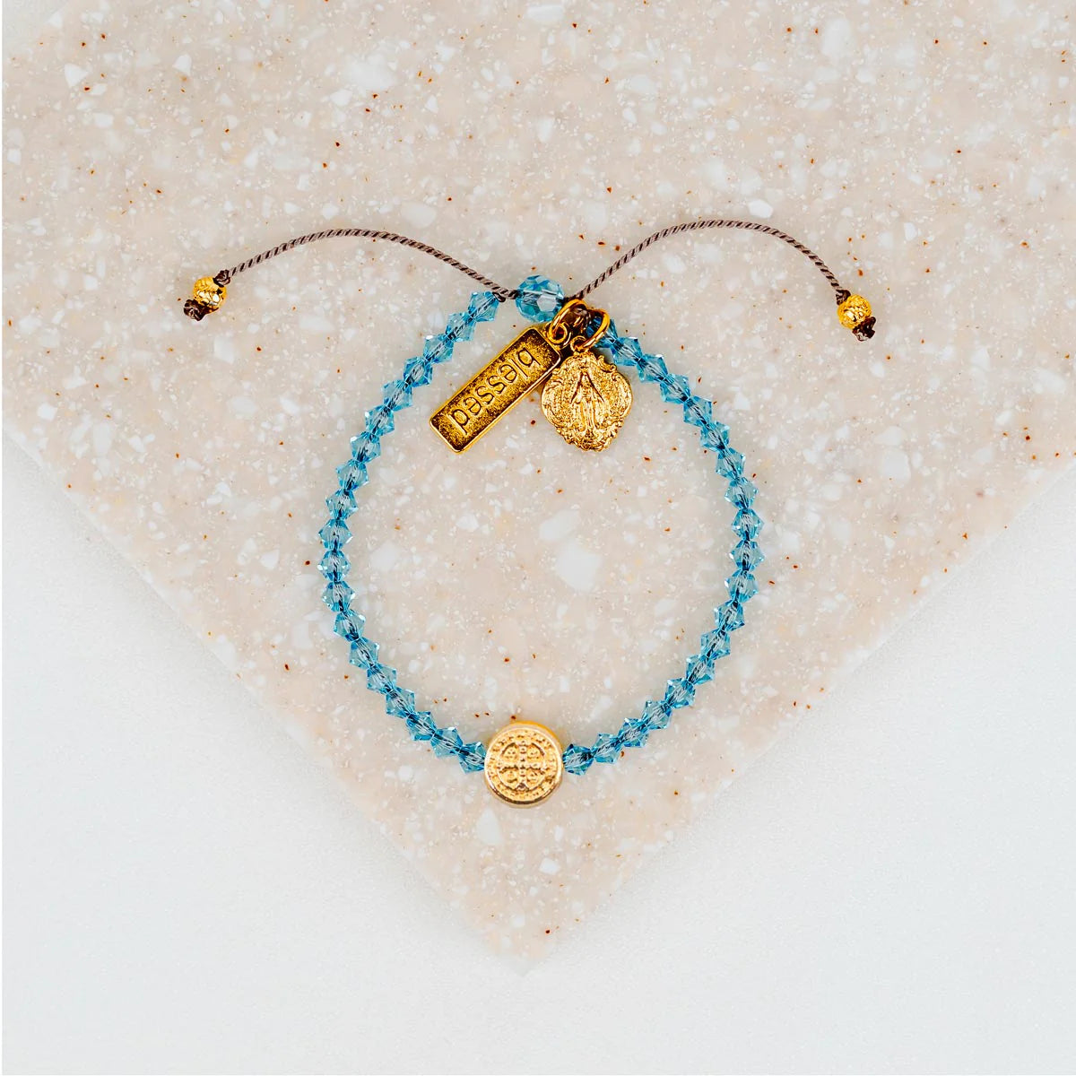 Miraculous Mary Crystal Blessing Bracelet – The Paschal Lamb