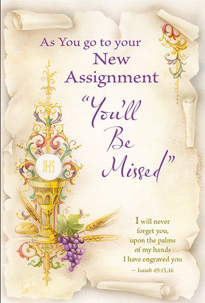 New Assignment Card – The Paschal Lamb