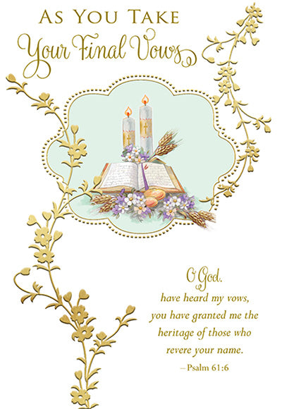 Vows Greeting Card by Greetings of Faith. – The Paschal Lamb