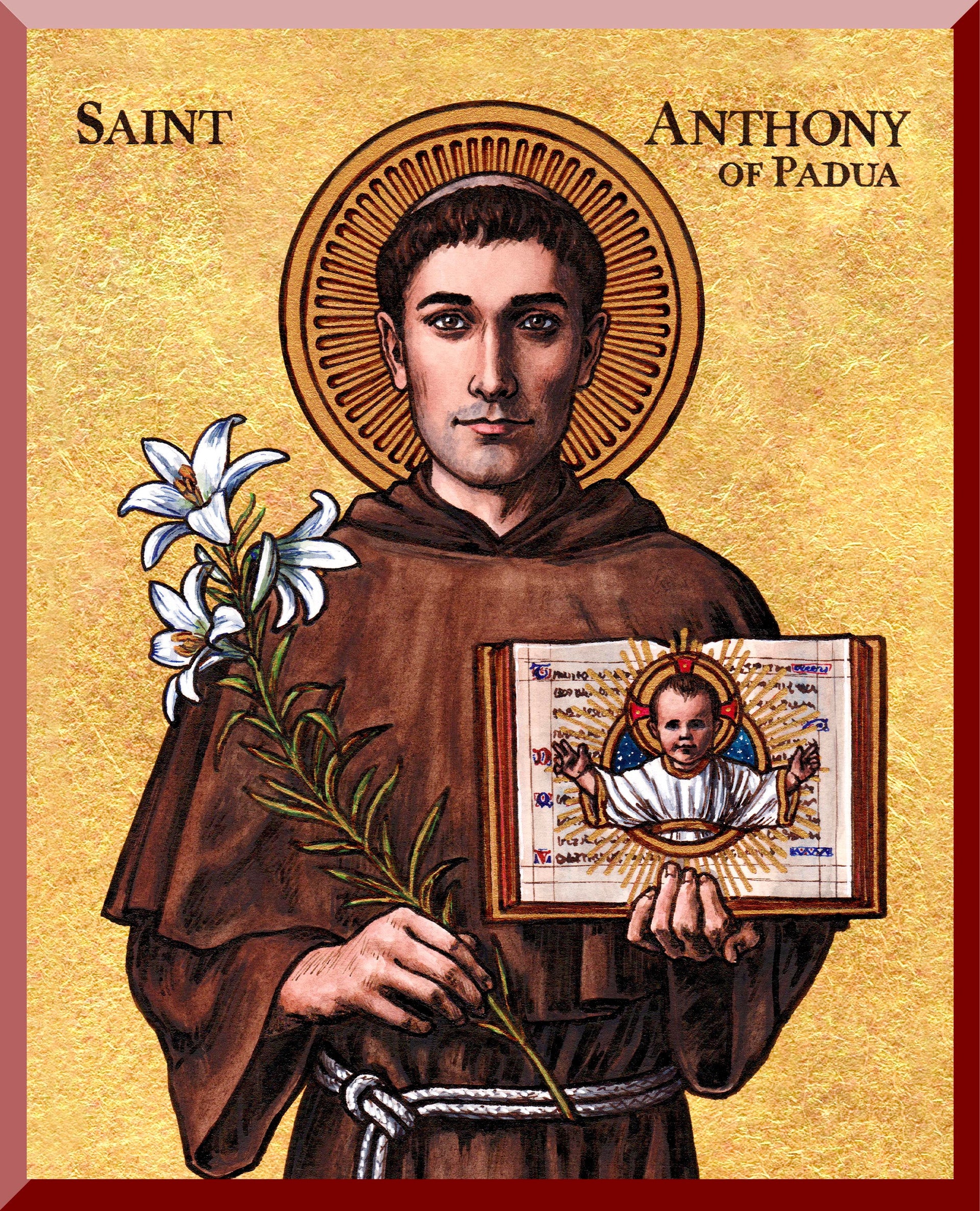 St Anthony Wall Plaque 5x7" – The Paschal Lamb