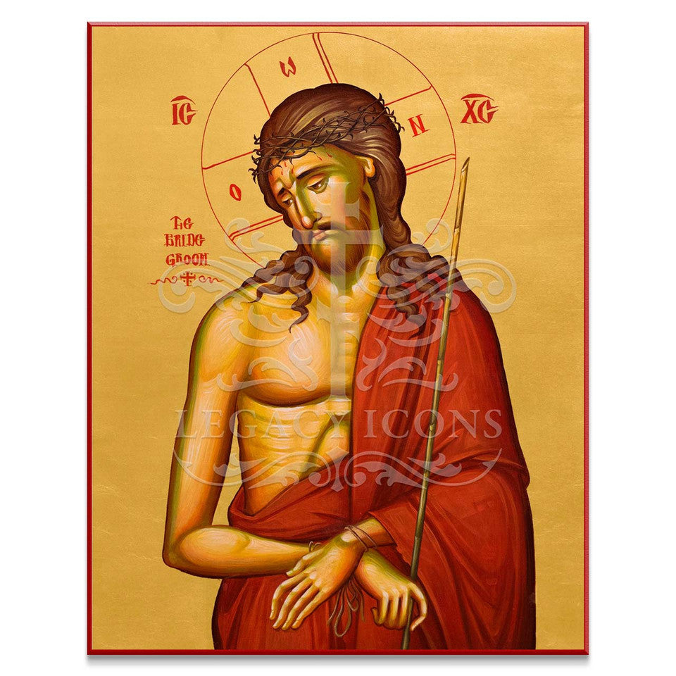 Christ "the Bridegroom" Extreme Humility Icon 4x5 – The Paschal Lamb