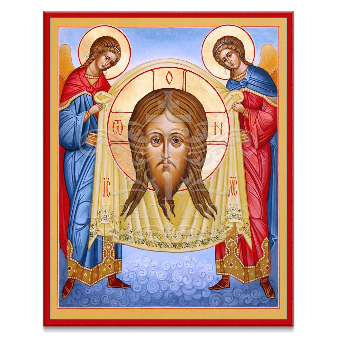 Christ "Holy Face" (Mandylion) Icon 2x2.5 – The Paschal Lamb