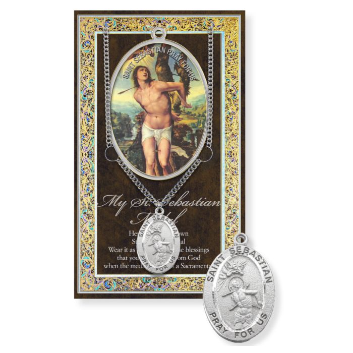St. Sebastian Picture Folder w/Medal – The Paschal Lamb