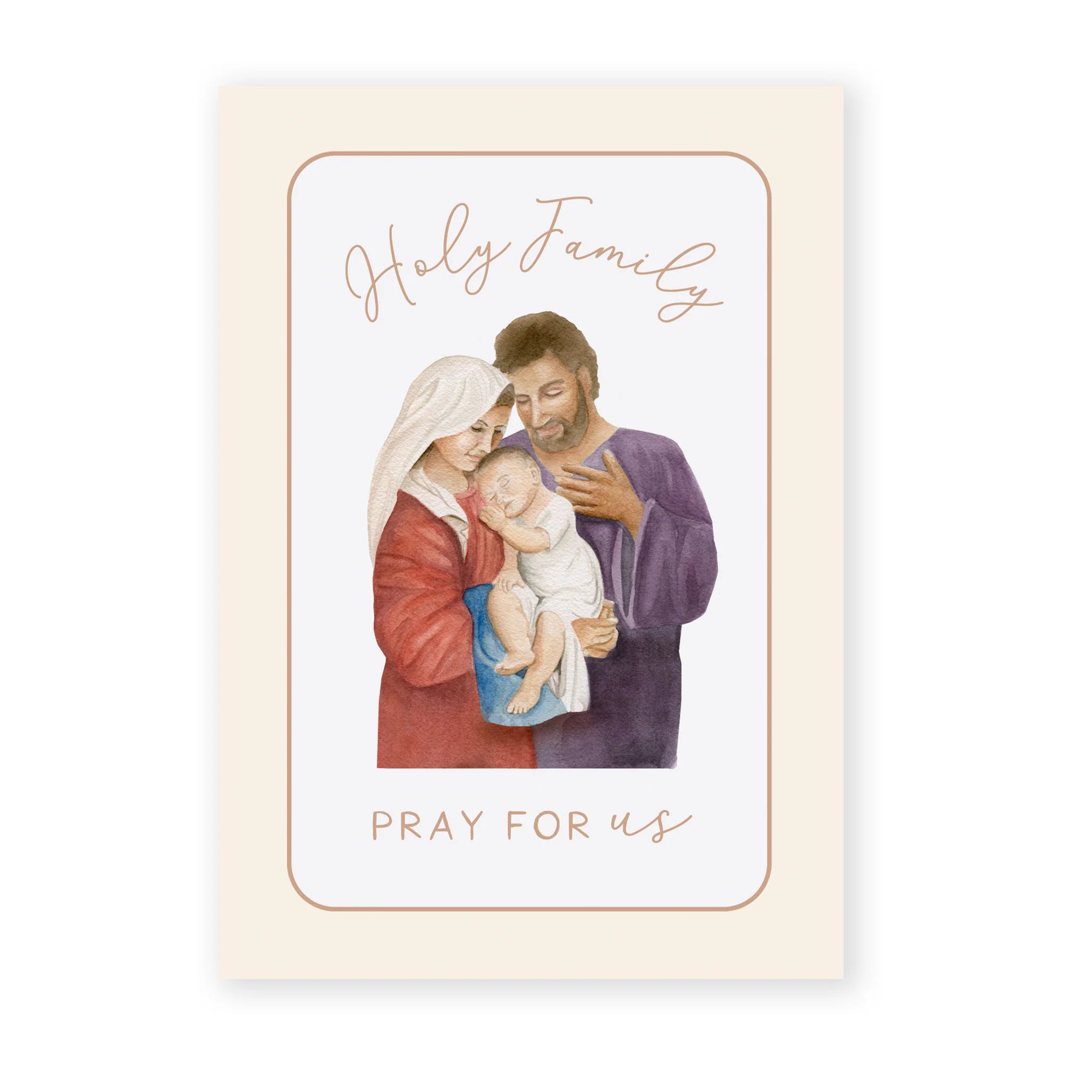 Holy Family Prayer Card – The Paschal Lamb
