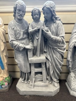 25" Holy Family Concrete Outdoor Statue – The Paschal Lamb