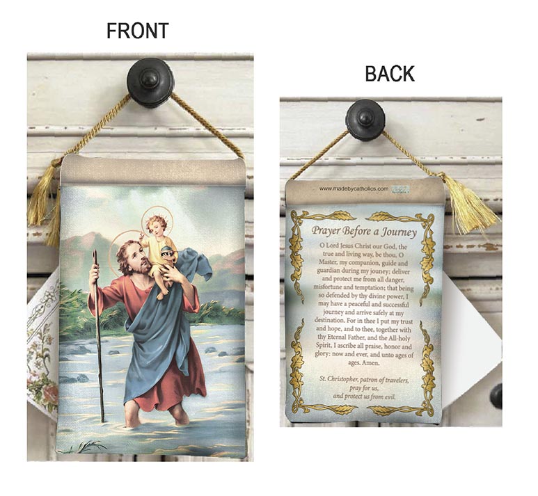 St Christopher Vintage Pouch – The Paschal Lamb