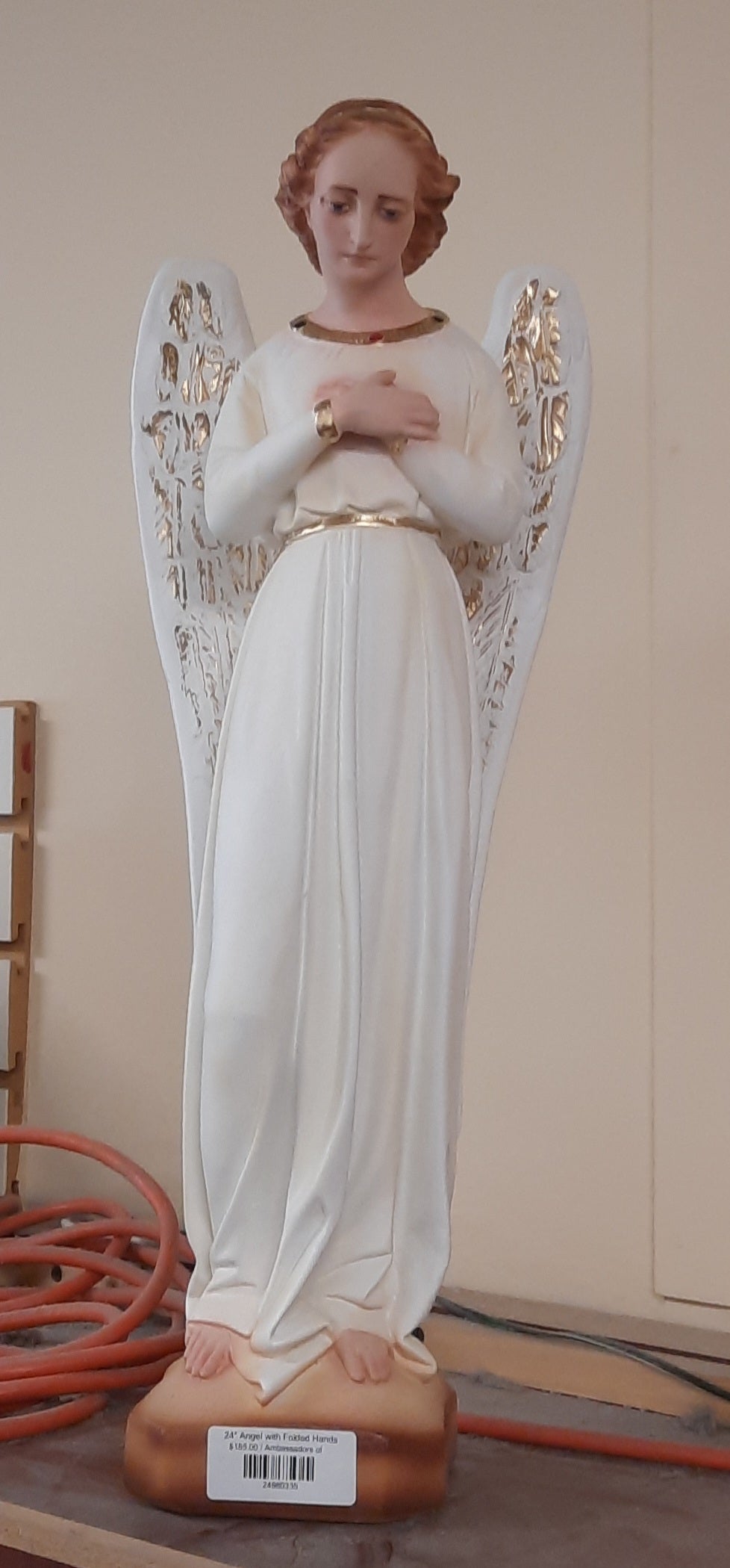 24" Angel with Praying Hands – The Paschal Lamb